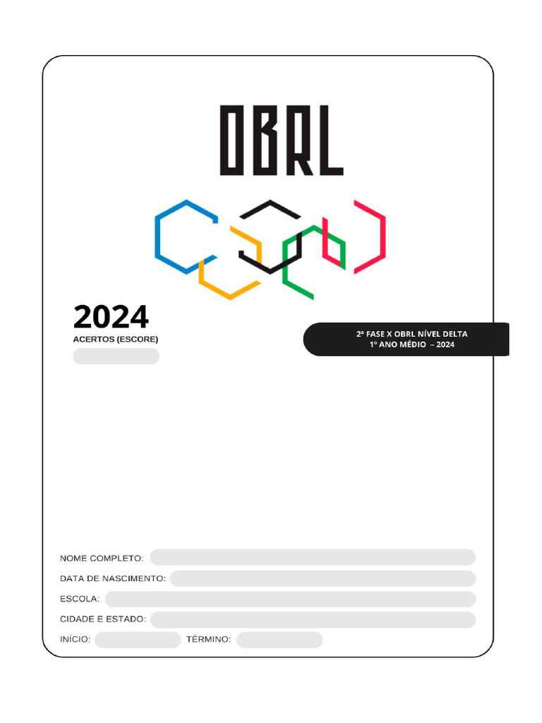 X Obrl 2 Fase Nível Delta 2024 | PDF