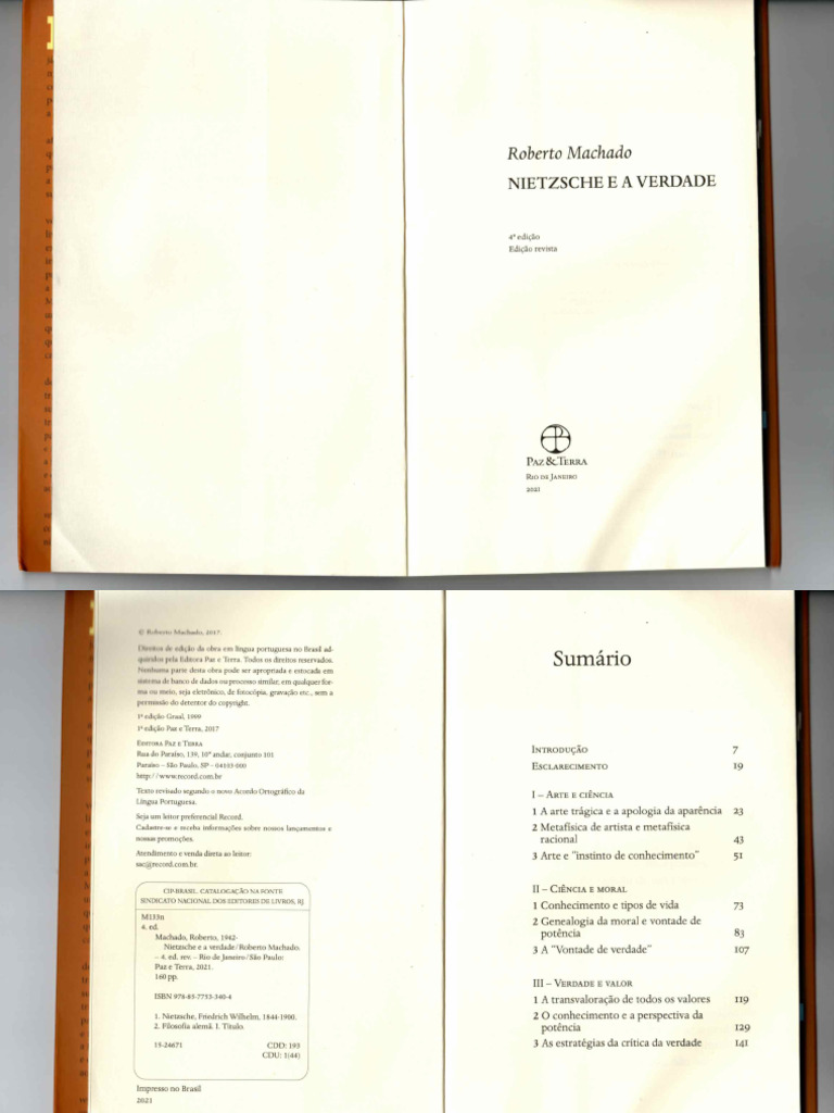 MACHADO, R. Nietzsche e A Verdade. II. Cap. 2 | PDF