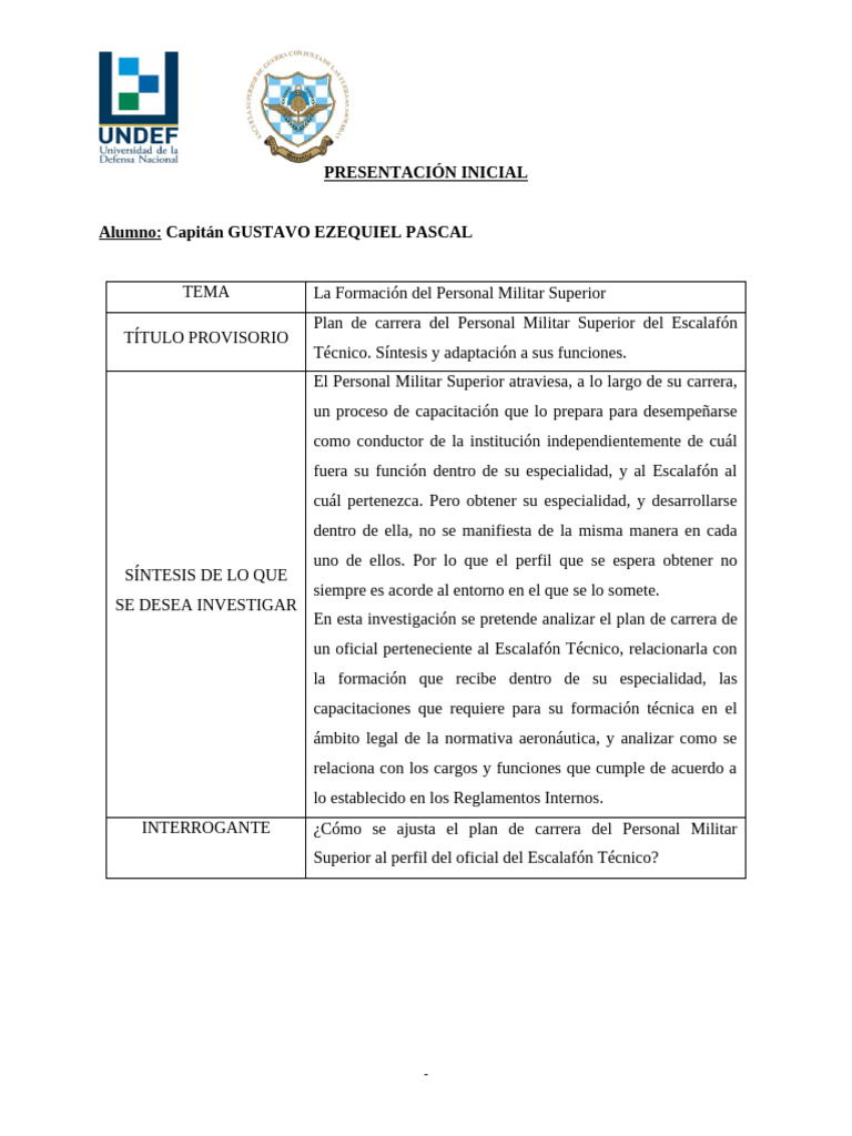 Cap PASCAL PLAN INICIAL | PDF