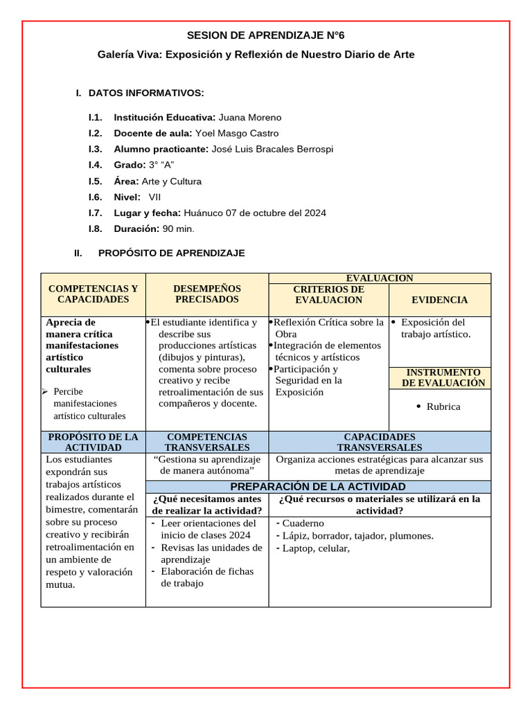 Sesion N°6 Secundaria | PDF