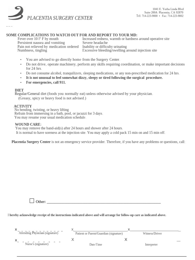 Discharge Instructions - Pain | PDF