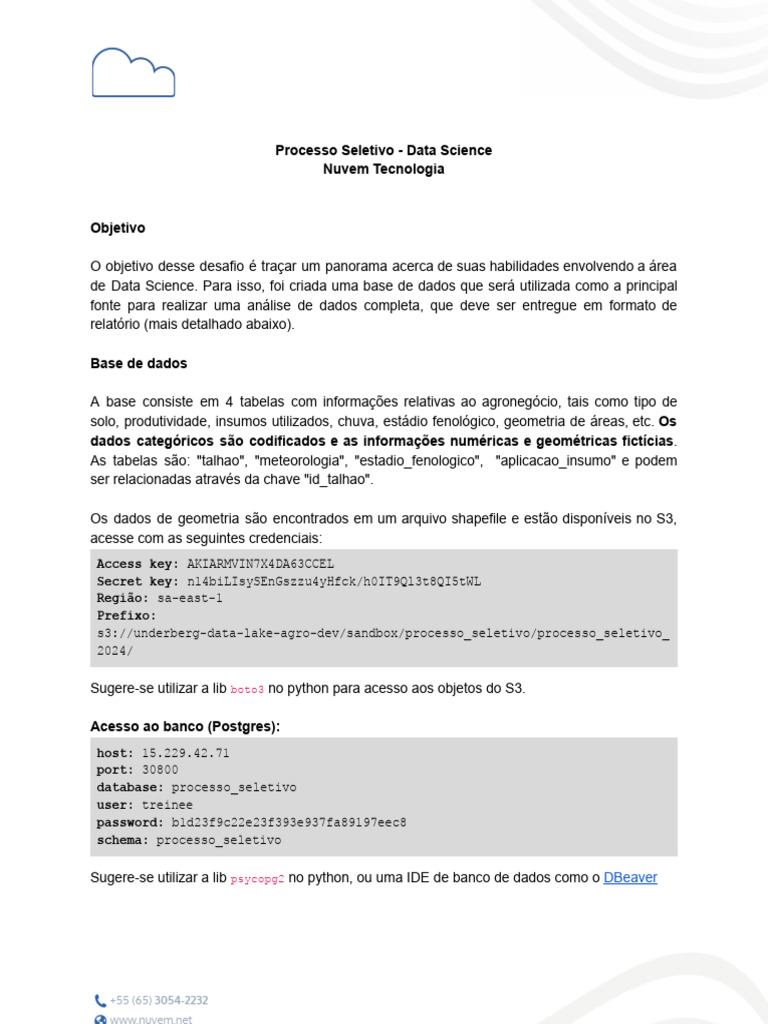 Desafio - Data Science | PDF