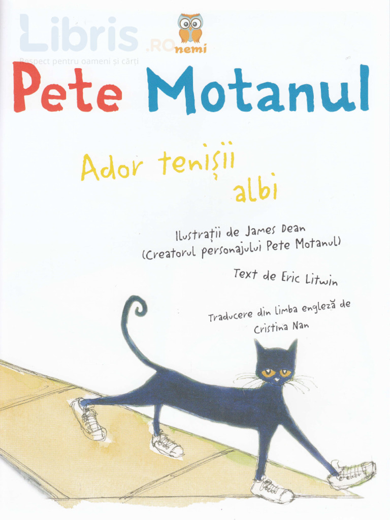 Pete Motanul. Ador Tenisii Albi - Eric Litwin, James Dean | PDF