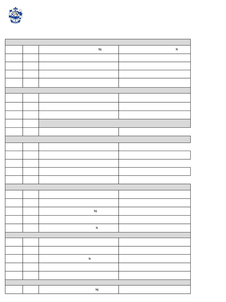 Grade 12 Final Exam Schedule 2024 | PDF
