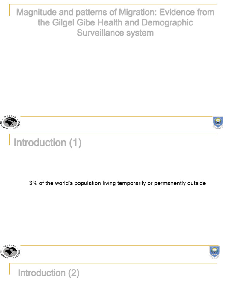 Magnitude And Patterns Of Migration Pdf