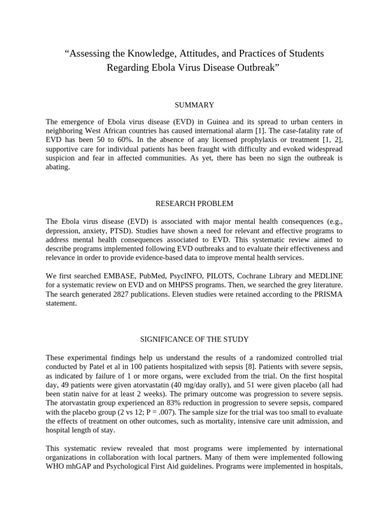 Ptask in Practical Research | PDF | Systematic Review | Mental Health