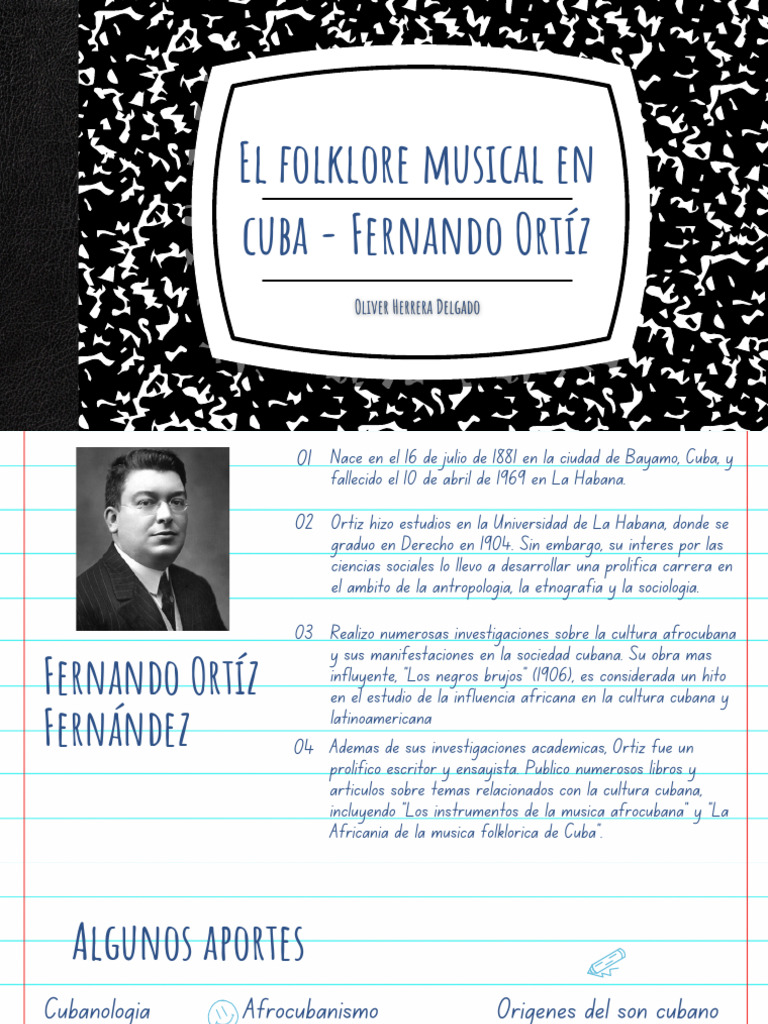 El Folklore Musical en Cuba Fernando Ortíz - 20240409 - 112304 - 0000 | PDF