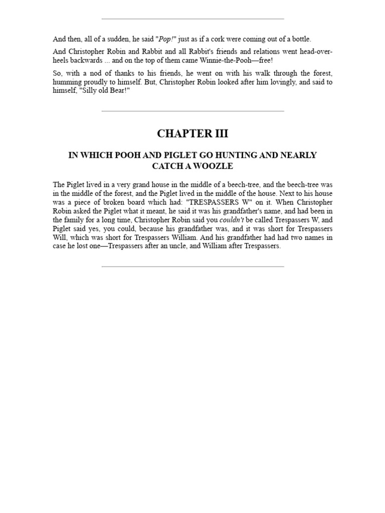CHAPTER3_Winnie-the-pooh | PDF