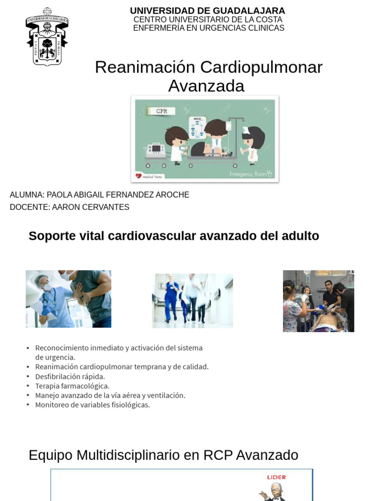 Reanimación Cardiopulmonar Avanzada | PDF