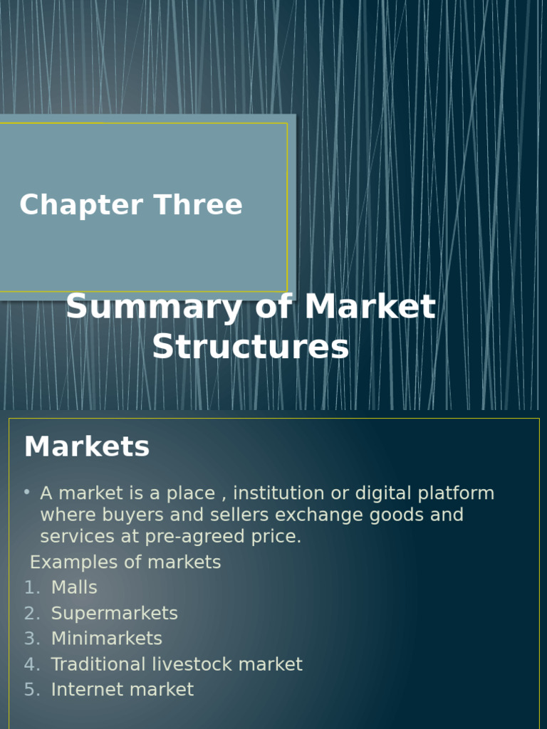 Market Structures | PDF