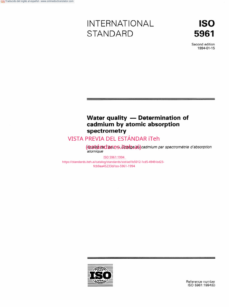 ISO-5961-1994 (1) .En - Es | PDF