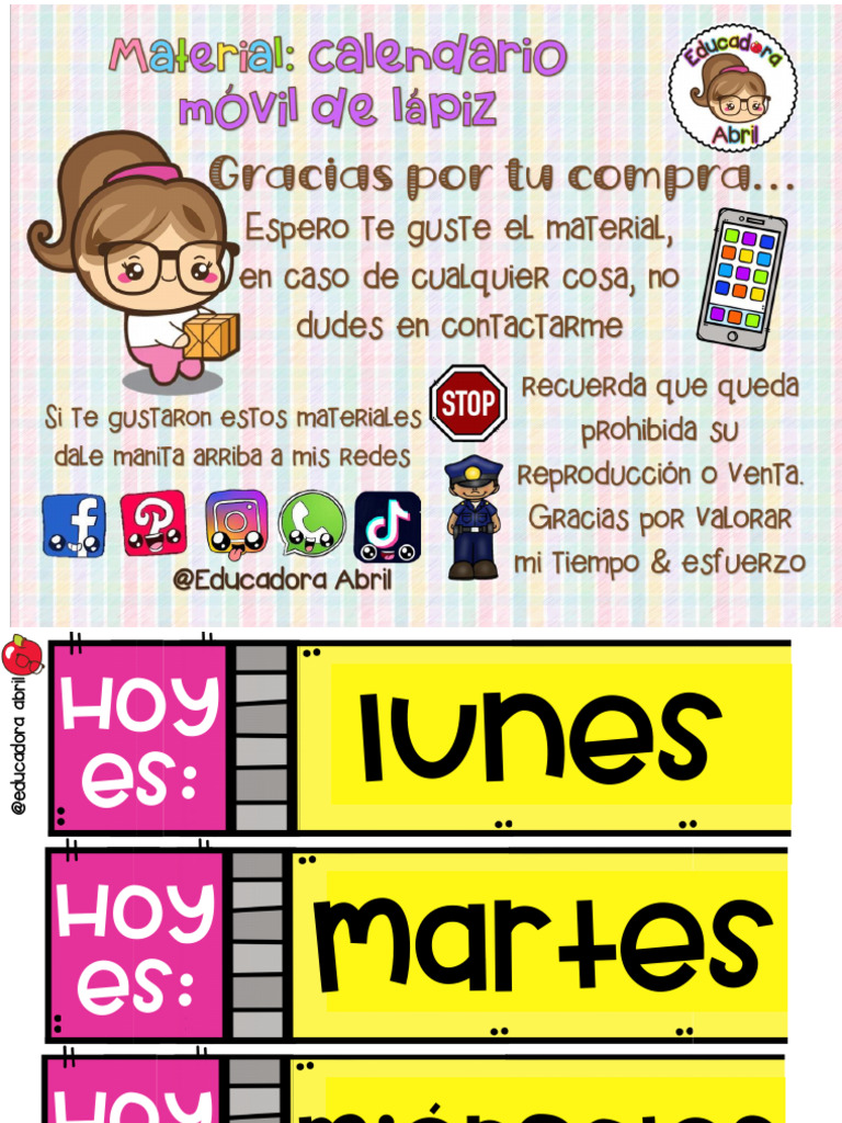 Calendario Móvil Actualizado | PDF