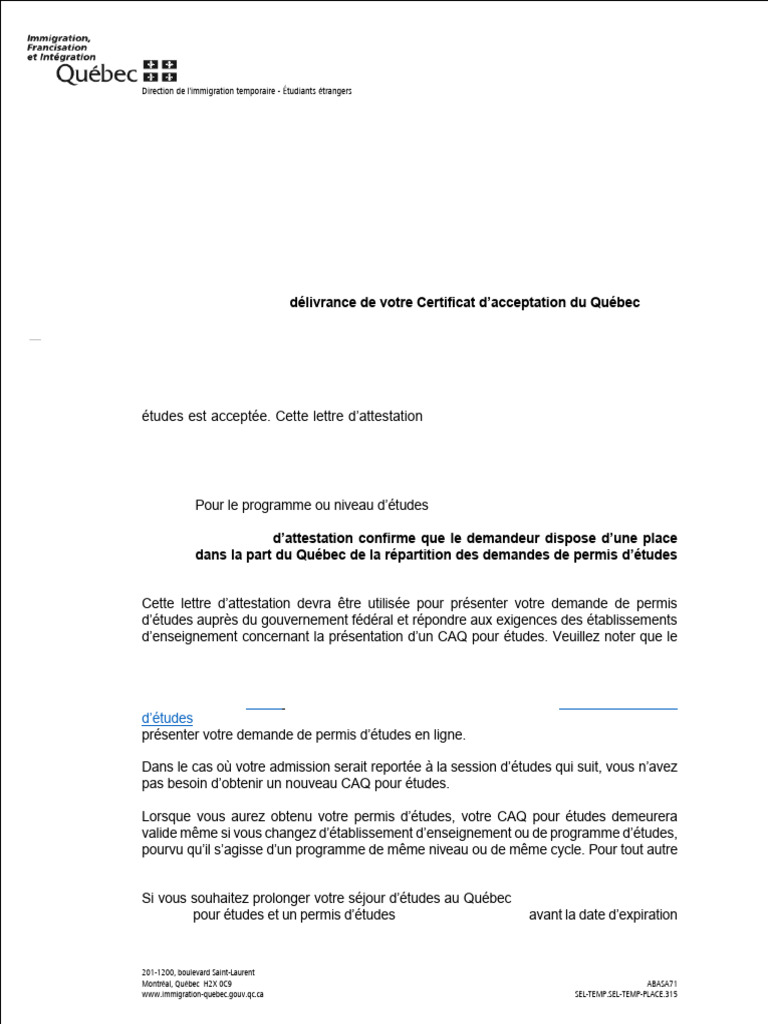 Lettre Caq | PDF