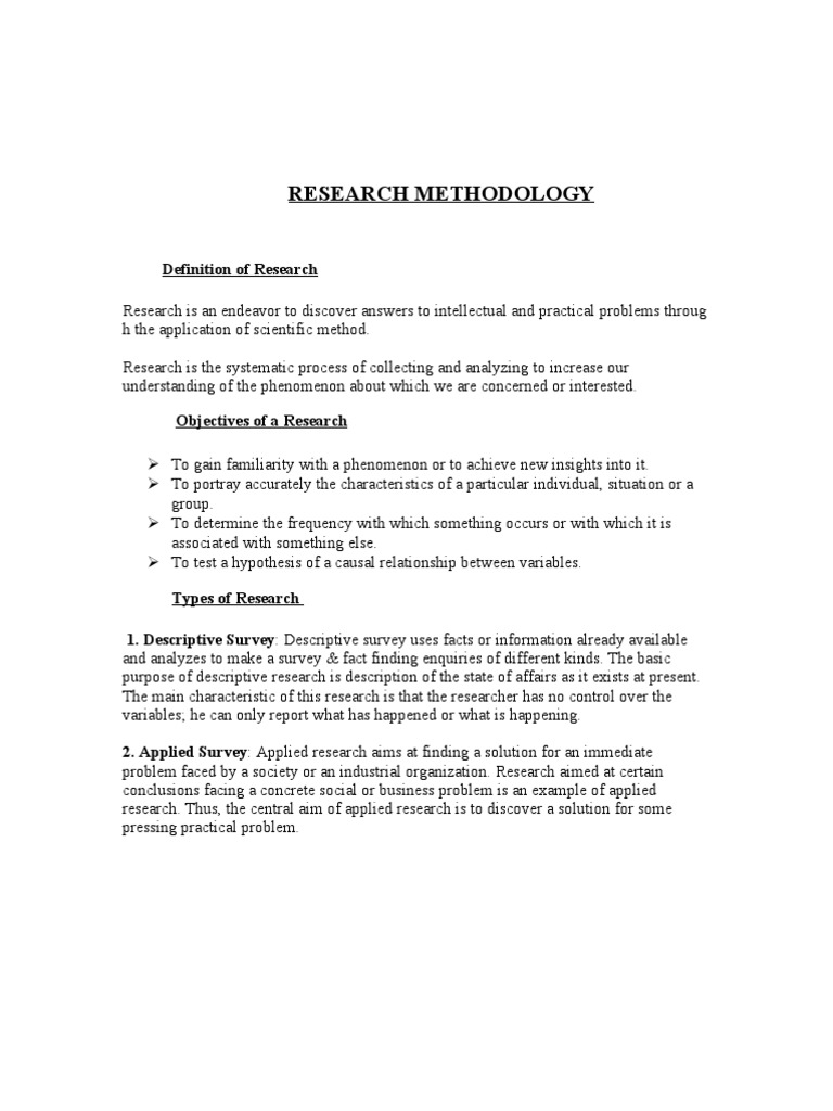 Research Methodology | Download Free PDF | Correlation And Dependence ...