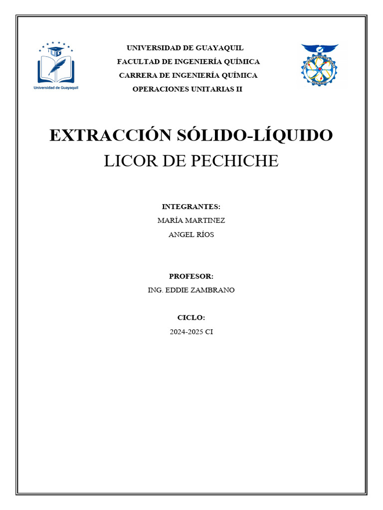 Licor de Pechiche Ensayo | PDF
