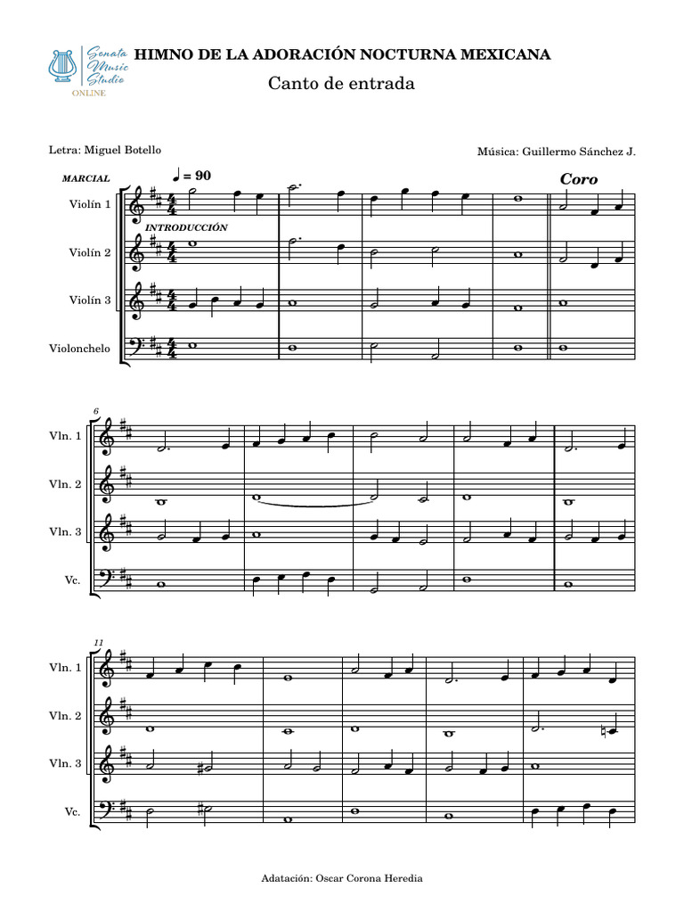 HIMNO_DE_LA_ADORACIÓN_NOCTURNA_MEXICANA | PDF