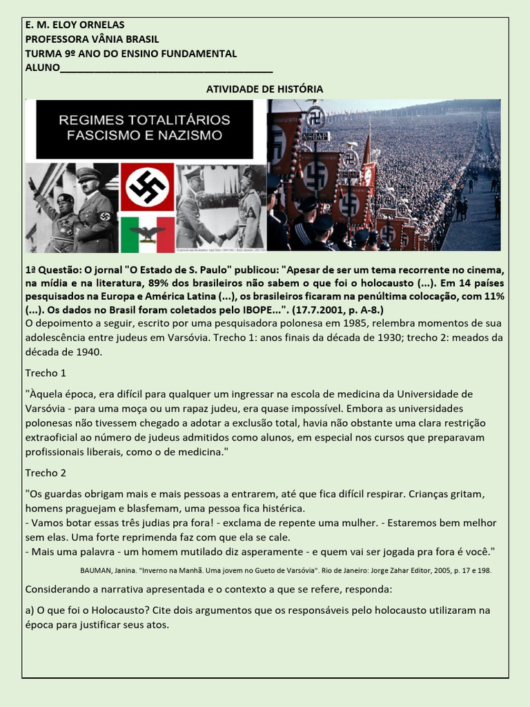 Sara Machado - Ques Nazifascismo | PDF