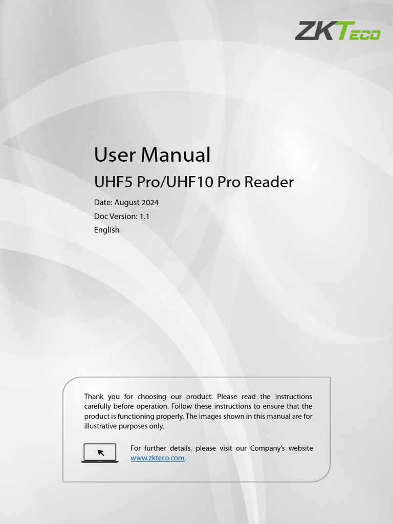 UHF5 Pro & UHF10 Pro - User Manual - 202040808 | PDF | Biometrics | Authentication