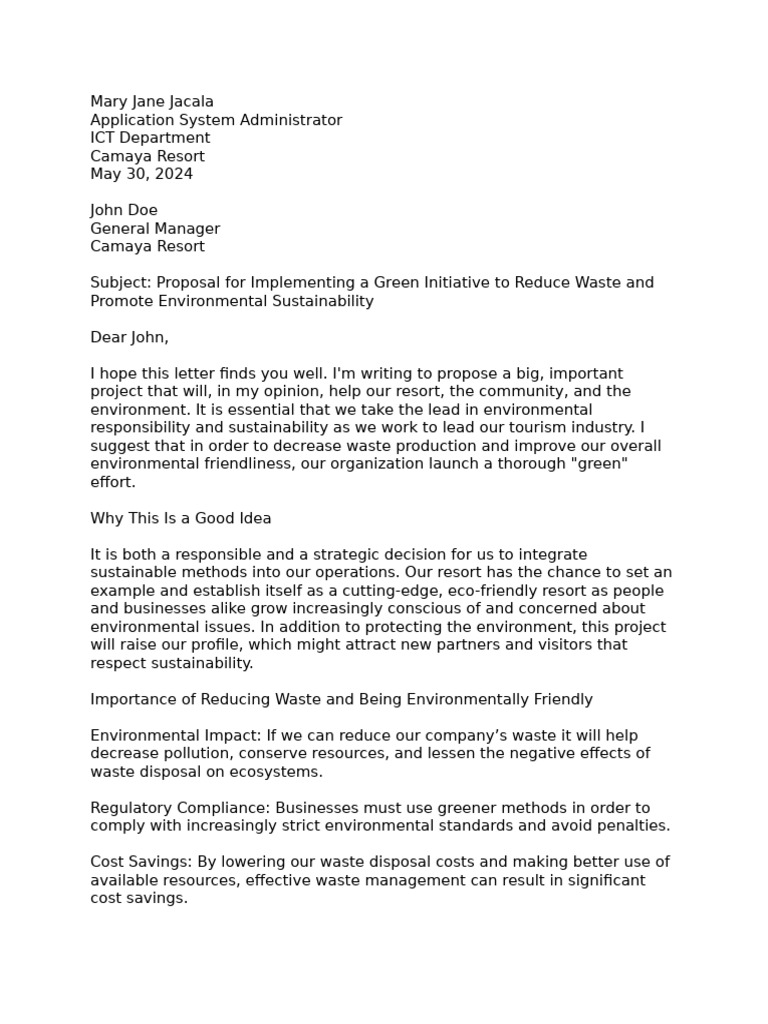 Pursuasive Letter | PDF