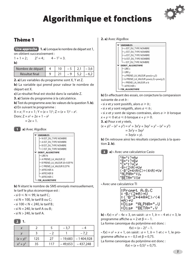 Algorithmique_et_fonctions | PDF