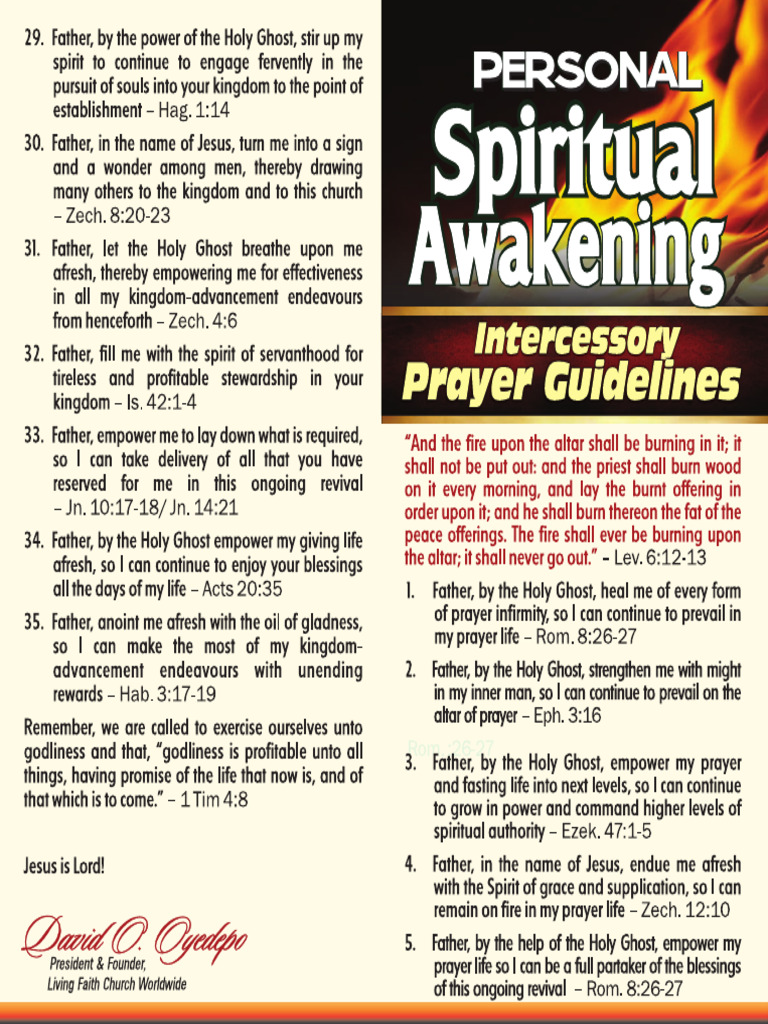 Personal Spiritual Awakening Prayer | PDF