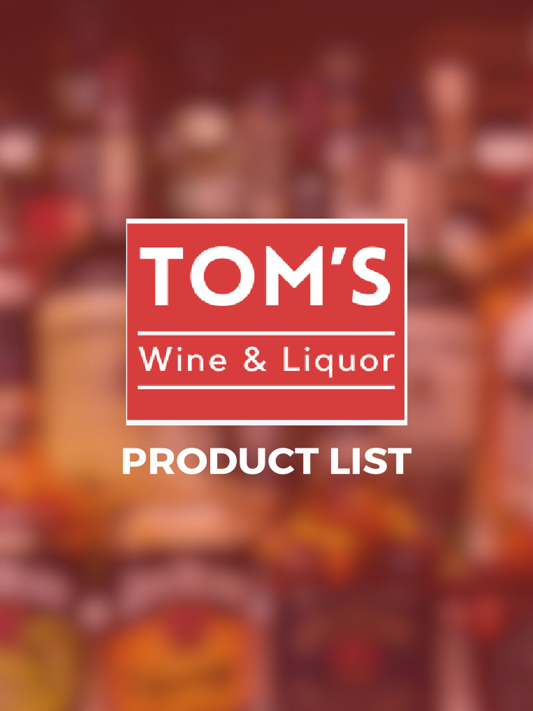 Toms Wine Menu | PDF