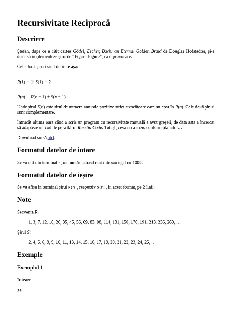 Recursivitate Reciprocă | PDF