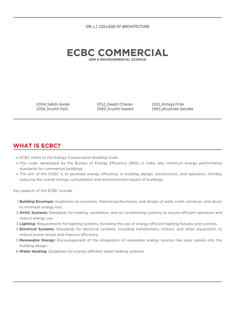 Sem - 09 - Ecbc Commercial | PDF