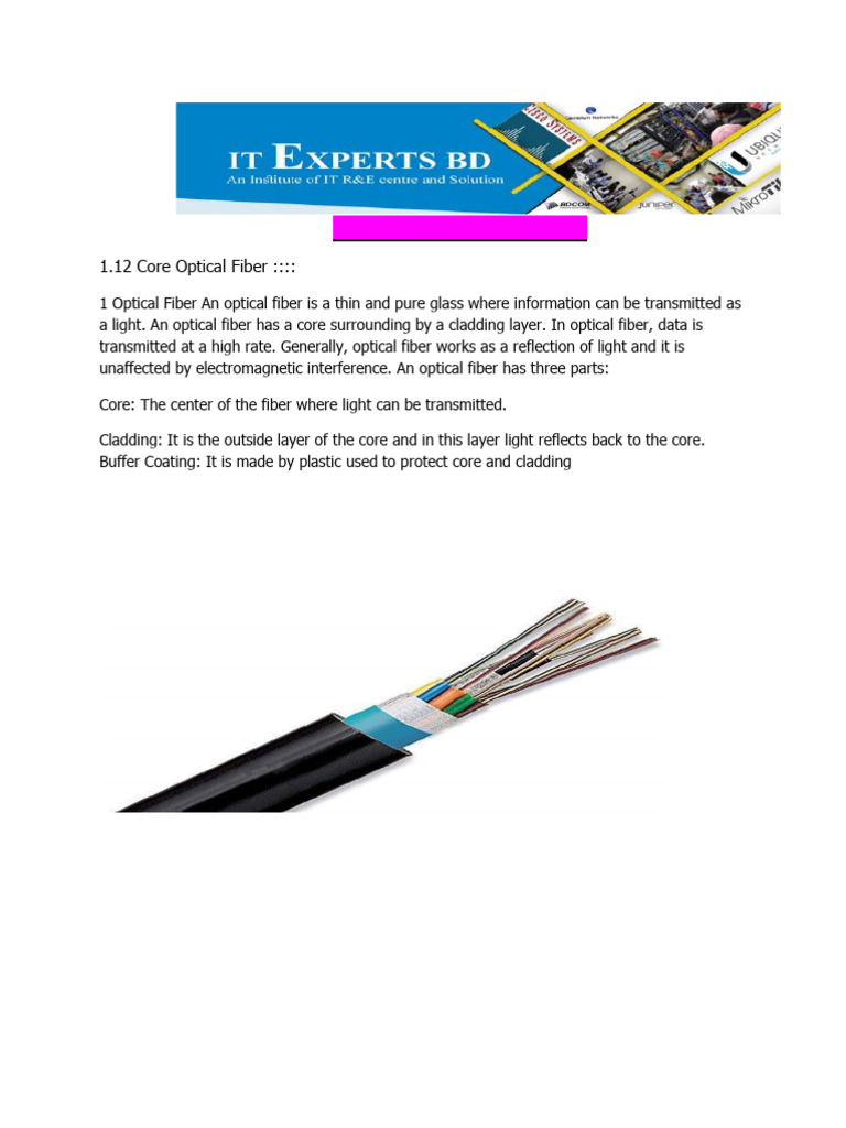 Class Lecture Sheet No - 6 Optical Fiber OTDR splicing Layout | PDF