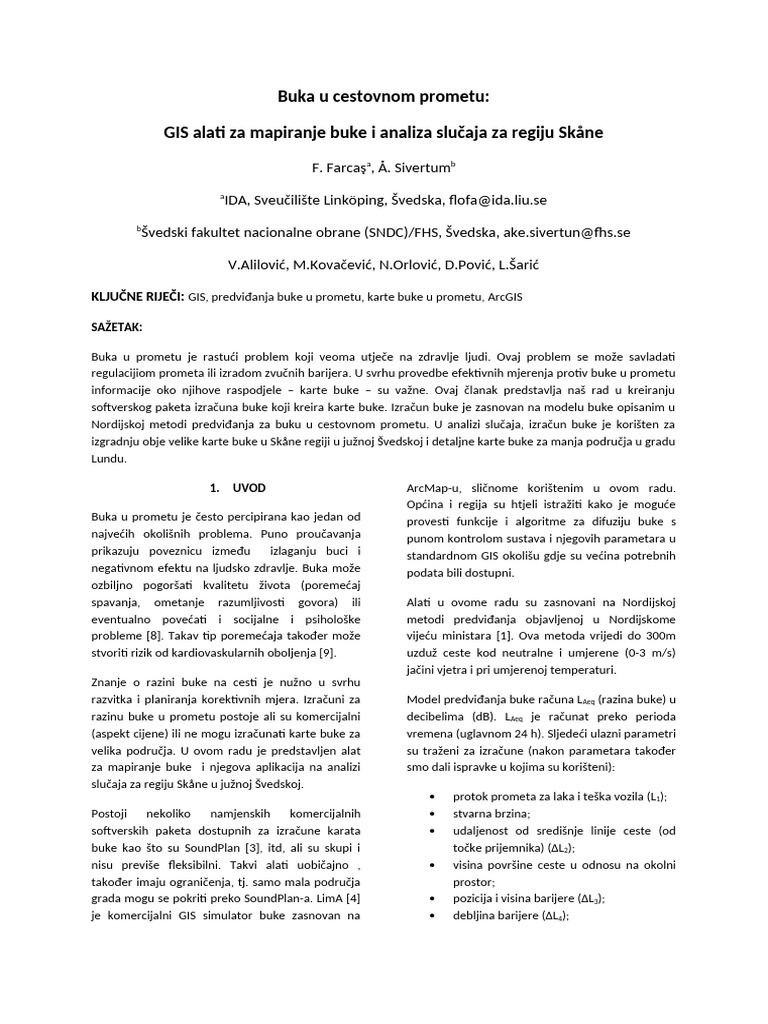 Buka U Prometu | PDF