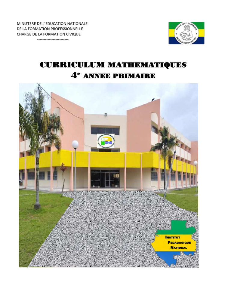 Curriculum MATHEMATIQUES 4e Annee | PDF
