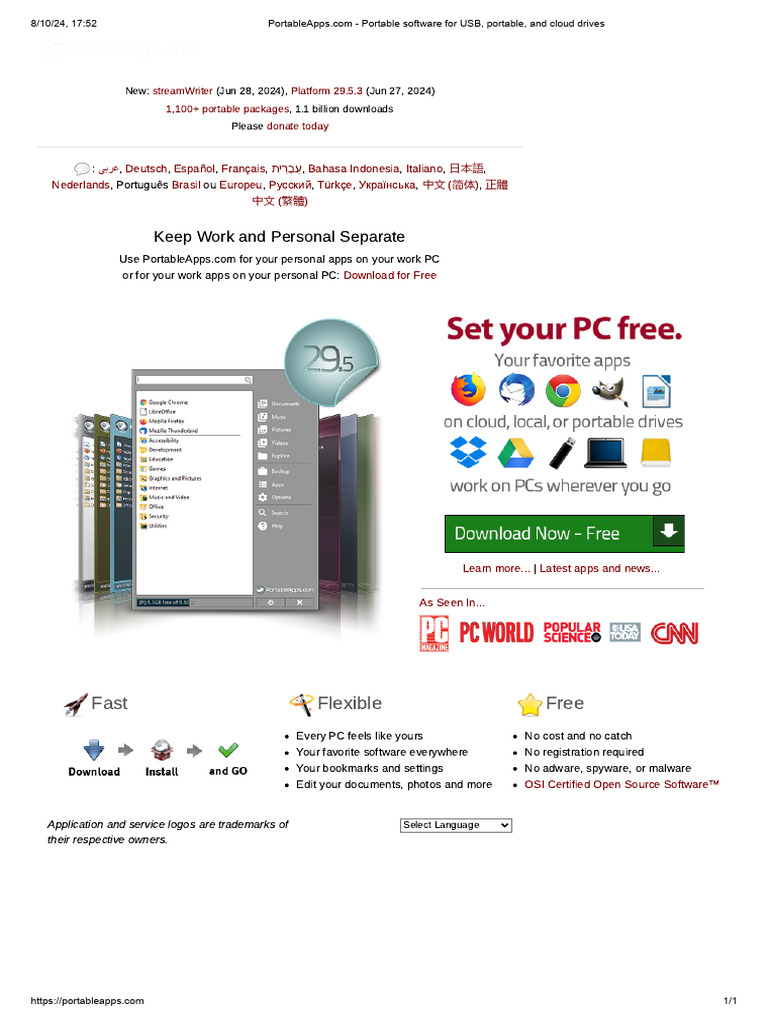 Portable Software For USB, Portable, and Cloud Drives | PDF | Computers