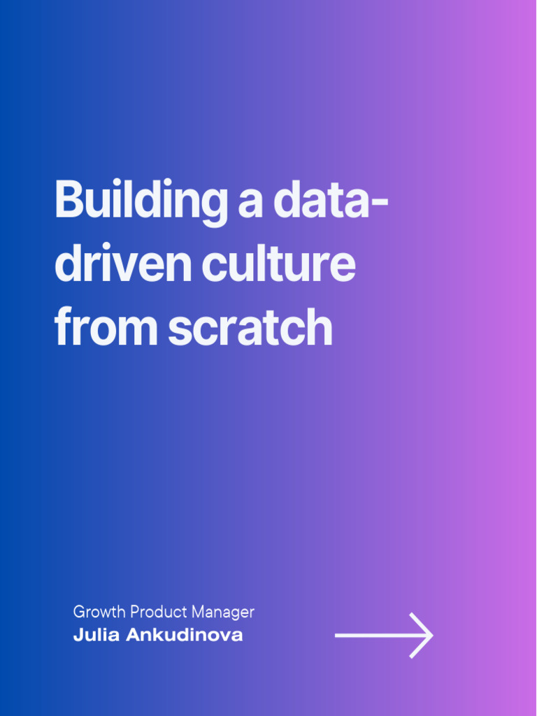 Data-Driven Culture | PDF