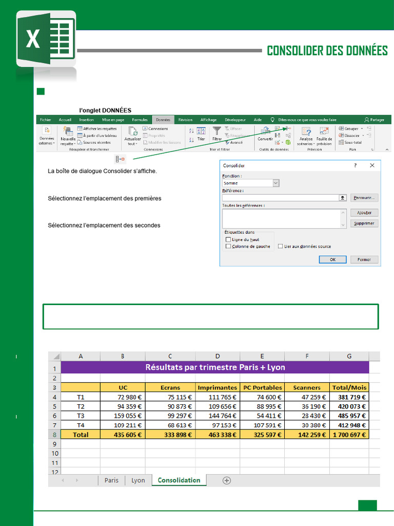 Consolider Des Données | PDF