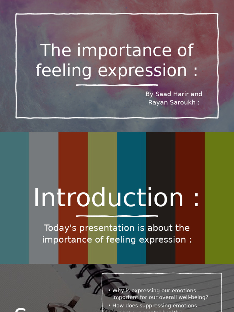 The Importance of Feeling Expression | PDF