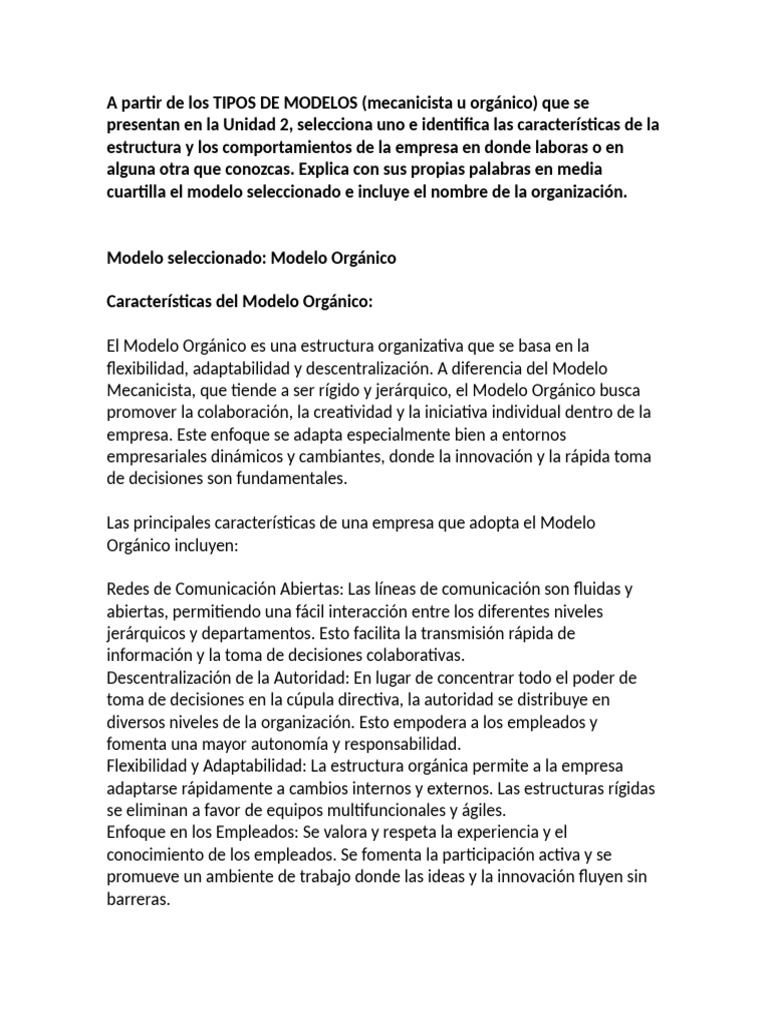 Tipos de Modelos | PDF