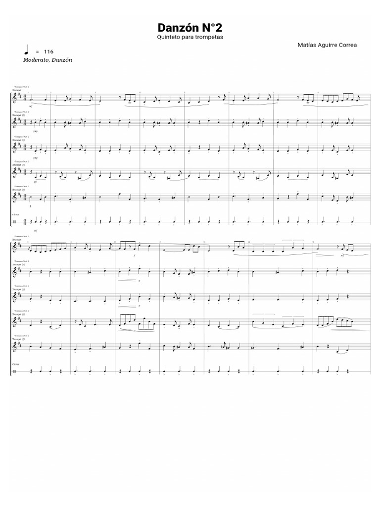 Danzon 2 Quinteto 20240611 170705 | PDF