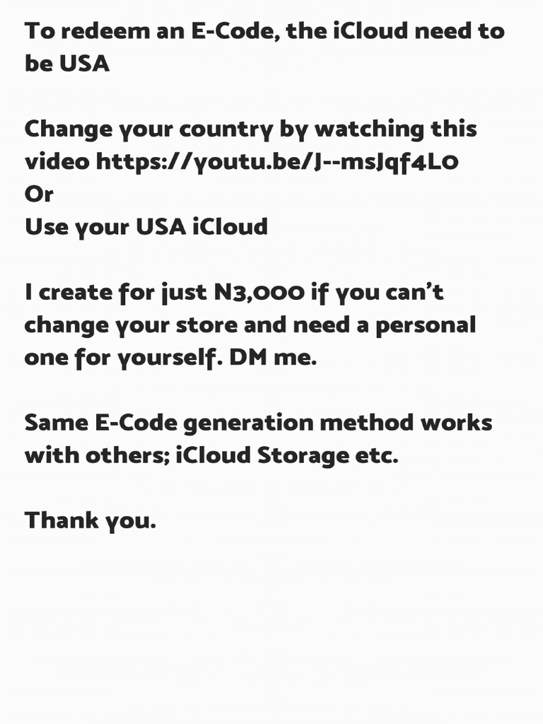 Copy of E-Codes | PDF