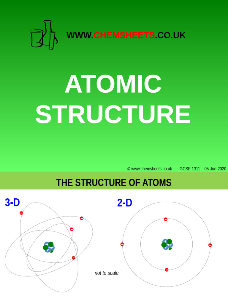 Chemsheets GCSE 1311 Atomic Structure | PDF
