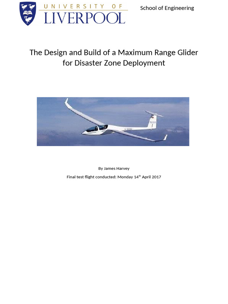 Maximum Range Glider Design for Aid | PDF | Empennage | Teaching ...