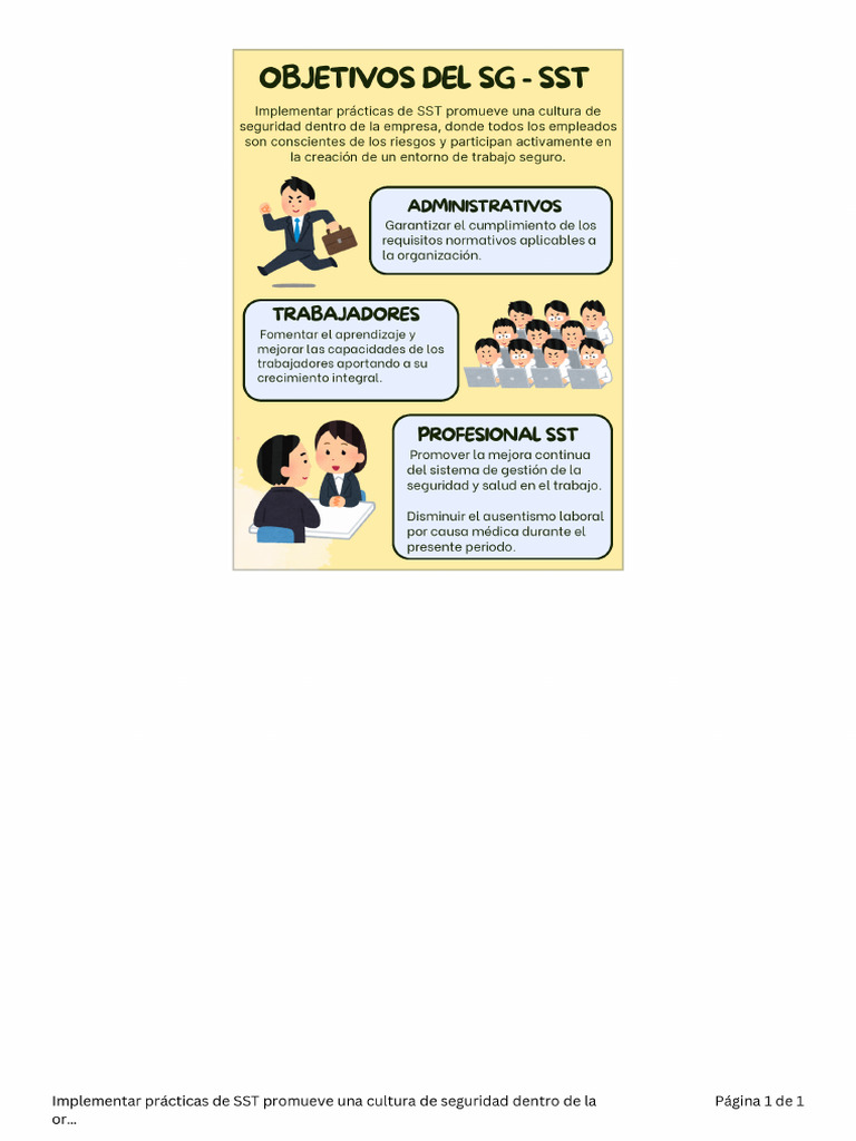 objetivos de SST | PDF