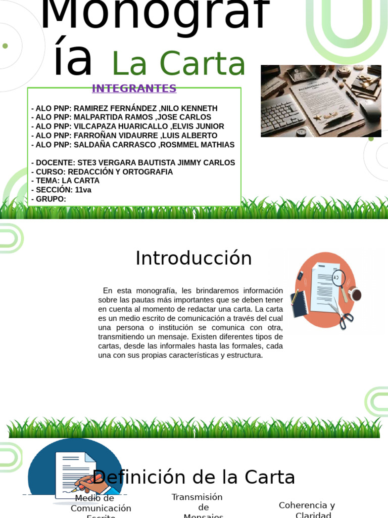 Monografía - La Carta (1) ....... | PDF