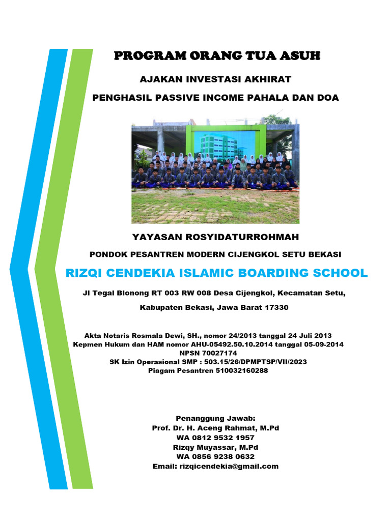 Proposal Program Orang Tua Asuh 2024 | PDF