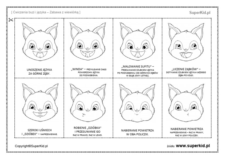 Cwiczenia Buzi I Jezyka Wiewiorki 1a BC | PDF