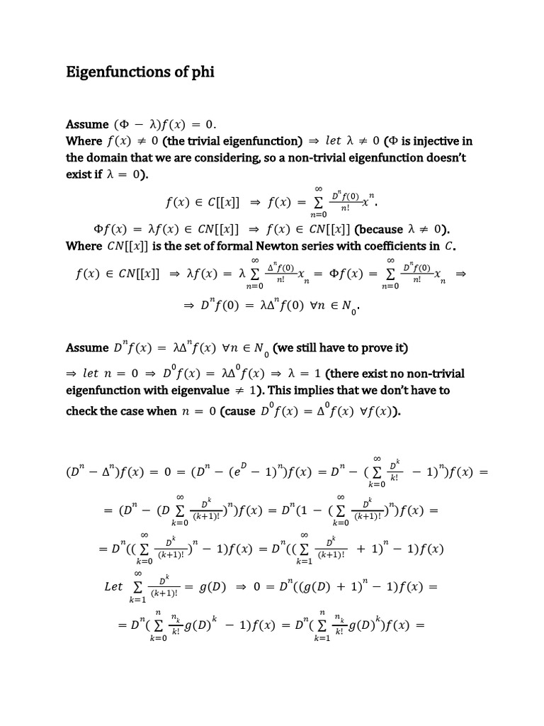 Eigenfunctions of Phi 3 1 | PDF
