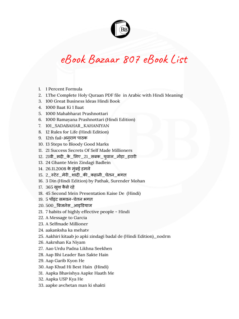 807 Ebooks List 2 | PDF