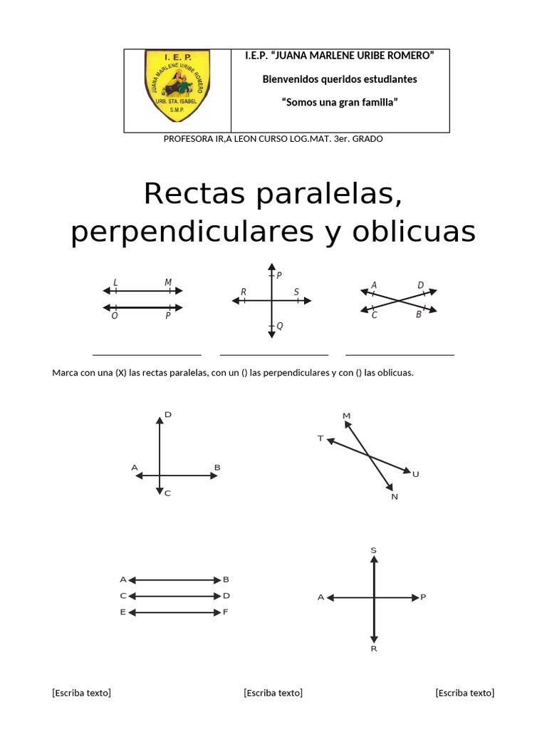LOG - MAT. 3 Grado | PDF