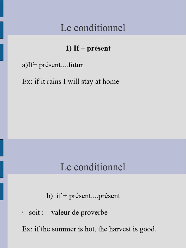 Conditionnel | PDF