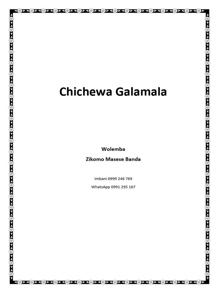 Chichewa Grammar | PDF