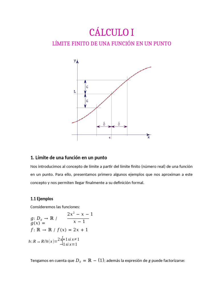 21 Limite Finito de Una Funcion en Un Punto | PDF